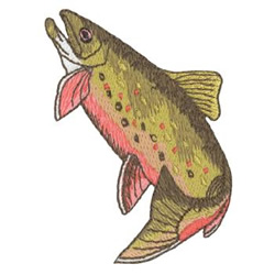 Brook Trout Embroidery Design | EmbroideryDesigns.com