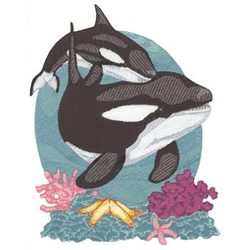 Orcas Embroidery Design | EmbroideryDesigns.com