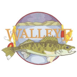 Walleye Embroidery Design | EmbroideryDesigns.com