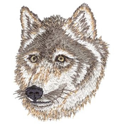 Wolf Head Embroidery Design | EmbroideryDesigns.com