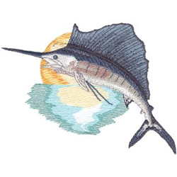 Sailfish Embroidery Design | EmbroideryDesigns.com