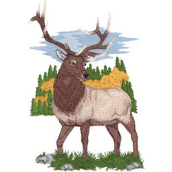 Elk Embroidery Design | EmbroideryDesigns.com