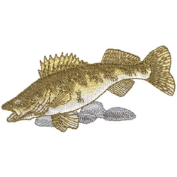 Walleye Embroidery Design | EmbroideryDesigns.com