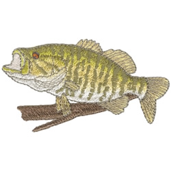 Smallmouth Bass Embroidery Design | EmbroideryDesigns.com