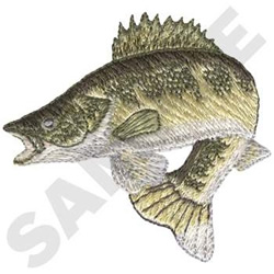 Walleye Embroidery Design | EmbroideryDesigns.com