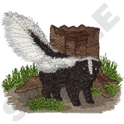 Baby Skunk Embroidery Design | EmbroideryDesigns.com
