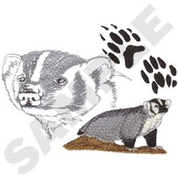 Badger Embroidery Design | EmbroideryDesigns.com