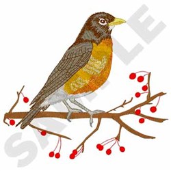 Robin Embroidery Design | EmbroideryDesigns.com