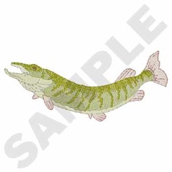 Muskie Embroidery Design | EmbroideryDesigns.com