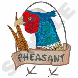 Pheasant Embroidery Design | EmbroideryDesigns.com