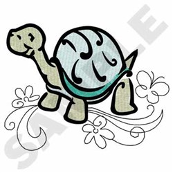 Tortoise Embroidery Design | EmbroideryDesigns.com