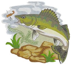Walleye Embroidery Design | EmbroideryDesigns.com