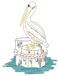 Pelican Embroidery Design | EmbroideryDesigns.com