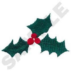 Holly Embroidery Design | EmbroideryDesigns.com
