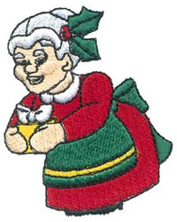 Mrs. Claus Embroidery Design | EmbroideryDesigns.com