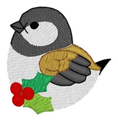 Chickadee Embroidery Design | EmbroideryDesigns.com