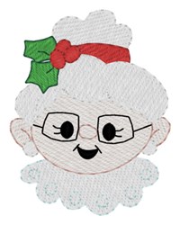 Mrs. Claus Embroidery Design | EmbroideryDesigns.com