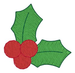 Holly Embroidery Design | EmbroideryDesigns.com