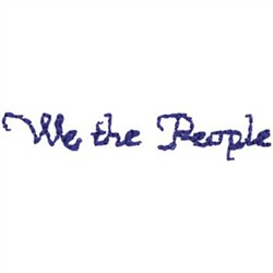 We The People Embroidery Design | EmbroideryDesigns.com