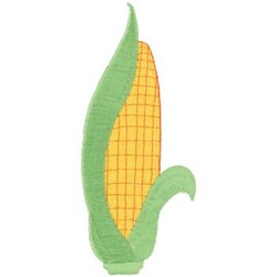 Large Ear Of Corn Embroidery Design | EmbroideryDesigns.com
