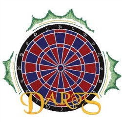Darts Embroidery Design | EmbroideryDesigns.com