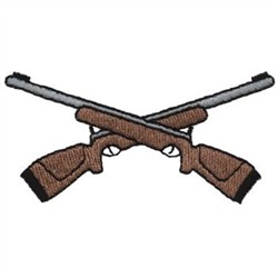 Crossed Rifles Embroidery Design | EmbroideryDesigns.com