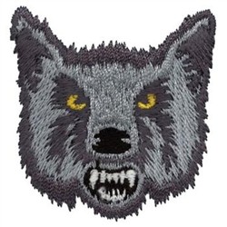 Wolf Head Embroidery Design | EmbroideryDesigns.com