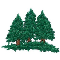 Pine Trees Embroidery Design | EmbroideryDesigns.com