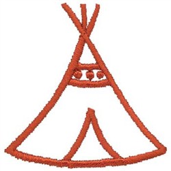 Tee Pee Embroidery Design | EmbroideryDesigns.com