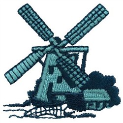 Windmill Embroidery Design | EmbroideryDesigns.com