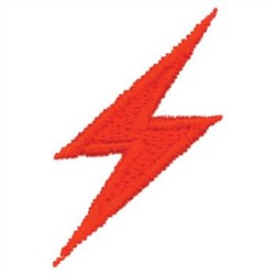 Lightning Bolt Embroidery Design | EmbroideryDesigns.com