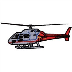 Helicopter Embroidery Design | EmbroideryDesigns.com