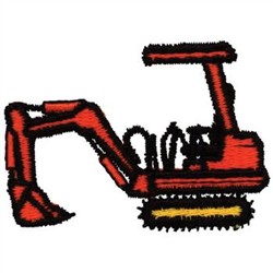Backhoe Embroidery Design | EmbroideryDesigns.com