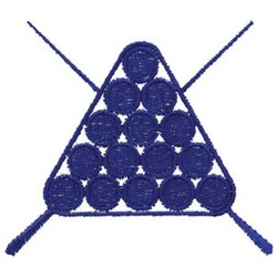 Billiards Embroidery Design | EmbroideryDesigns.com
