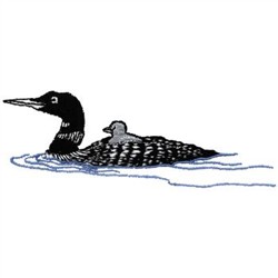 Loons Embroidery Design | EmbroideryDesigns.com
