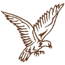 Hawk Embroidery Design | EmbroideryDesigns.com