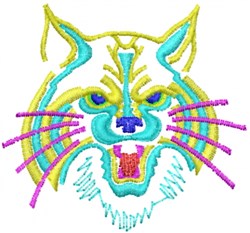 Bobcat Head Embroidery Design | EmbroideryDesigns.com