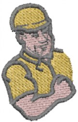 Construction Worker Embroidery Design | EmbroideryDesigns.com