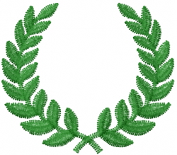 Laurel Embroidery Design | EmbroideryDesigns.com