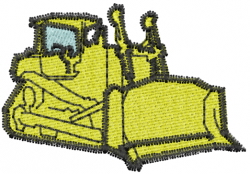 Bulldozer Embroidery Design | EmbroideryDesigns.com