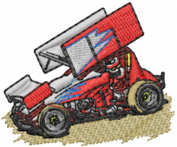 Sprint Car Embroidery Design | EmbroideryDesigns.com