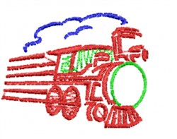 Train Outline Embroidery Design | EmbroideryDesigns.com