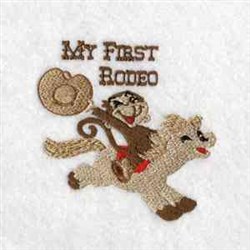 My First Rodeo Embroidery Design | EmbroideryDesigns.com