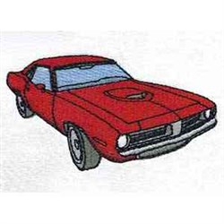 Muscle Car Embroidery Design | EmbroideryDesigns.com
