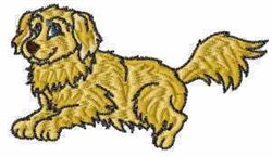 Golden Retriever Embroidery Design | EmbroideryDesigns.com