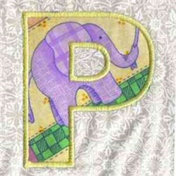 Applique Letter P Embroidery Design | EmbroideryDesigns.com
