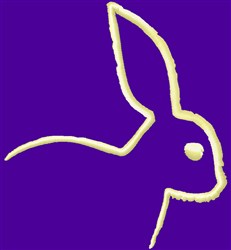 Rabbit Outline Embroidery Design | EmbroideryDesigns.com