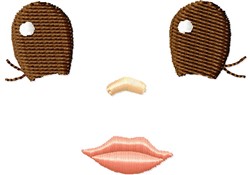 Doll Face Embroidery Design | EmbroideryDesigns.com