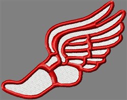 Winged Foot Embroidery Design | EmbroideryDesigns.com
