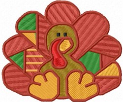 Patch Turkey Embroidery Design | EmbroideryDesigns.com